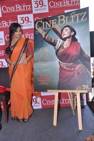 Vidya Balan Unveils CineBlitz Magazine, April 2013 Issue Cover Page ...